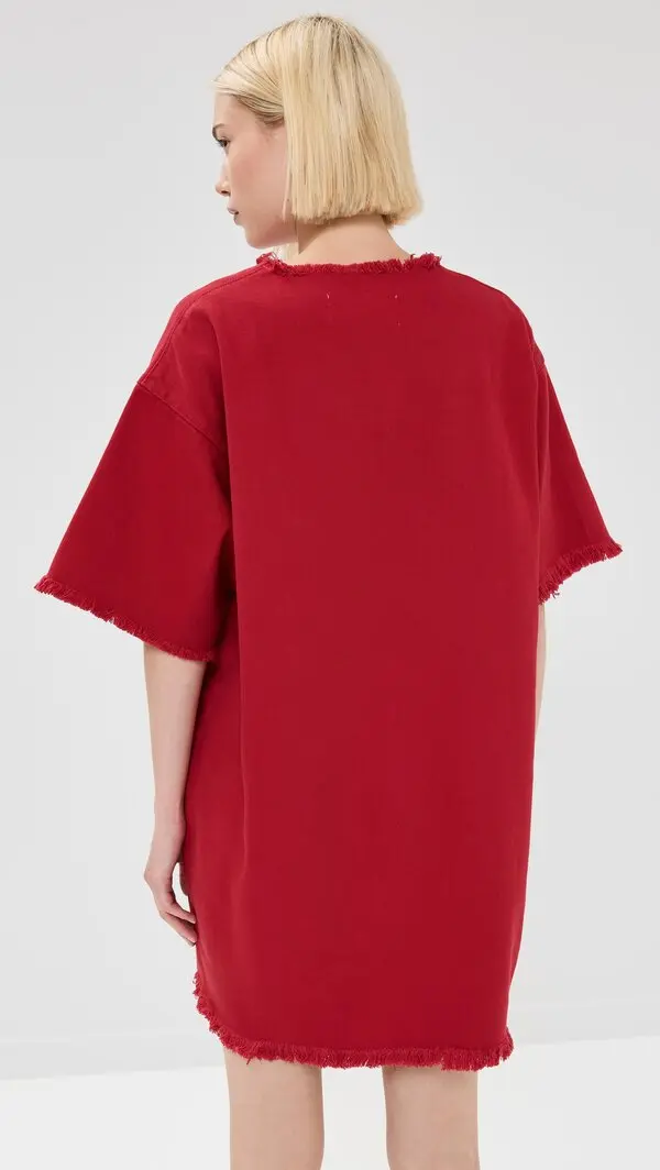 strapless open back dress Red Stripe 100% Cotton T-Shirt Dress - All Dresses main image 1