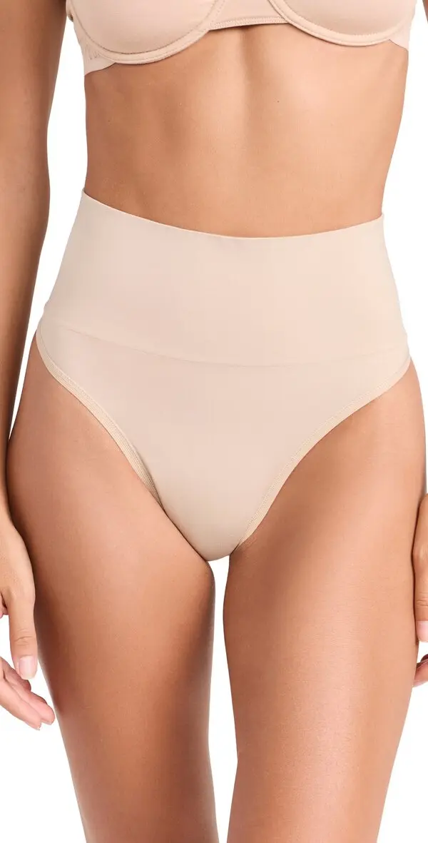 Hanky Panky Hug Me Midrise Thong - Chai