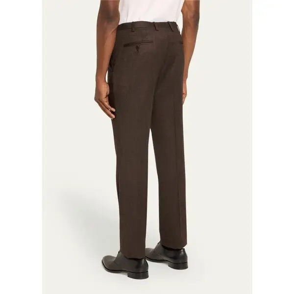 Kiton Textured Suit Trousers - Brown