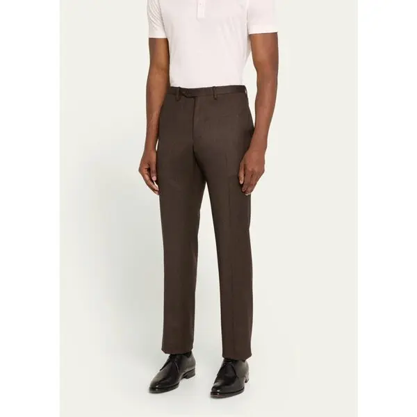 Kiton Textured Suit Trousers - Brown