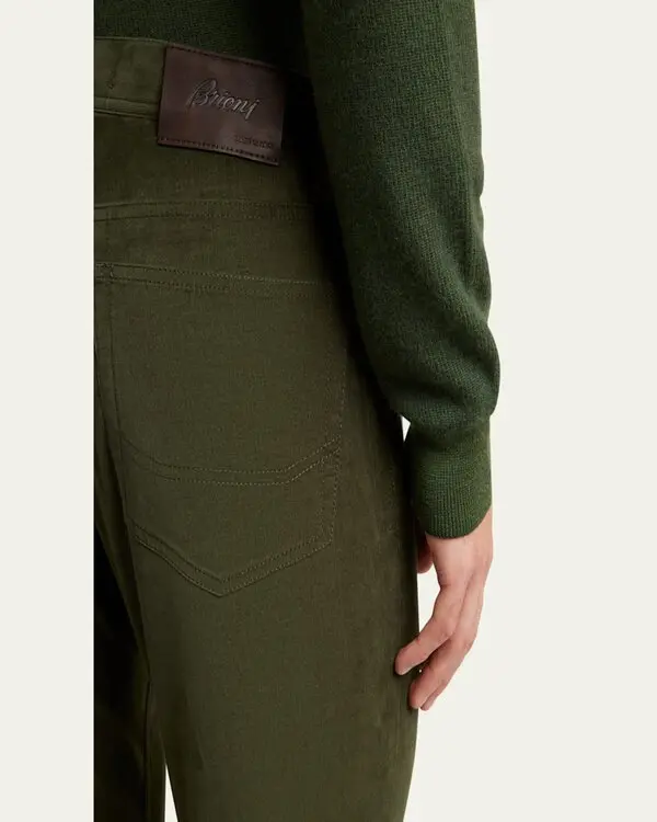 Brioni Pinwale 5-pocket Pants