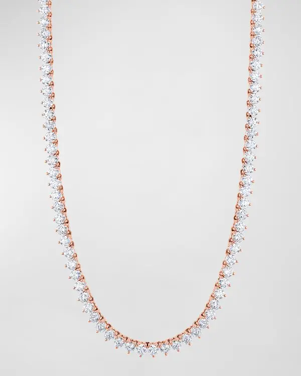 Neiman Marcus 18k Gold 19.25 Tcw Diamond Necklace - Rose Gold