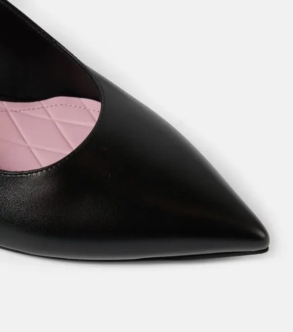 Balmain Medusa '95 Leather Slingback Pumps