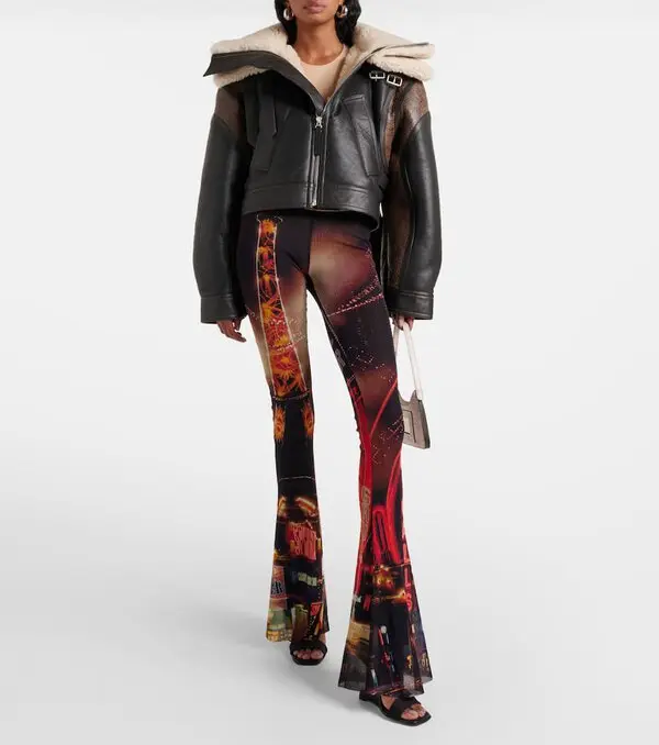 JEAN PAUL GAULTIER Petit Grand Cropped Leather Jacket
