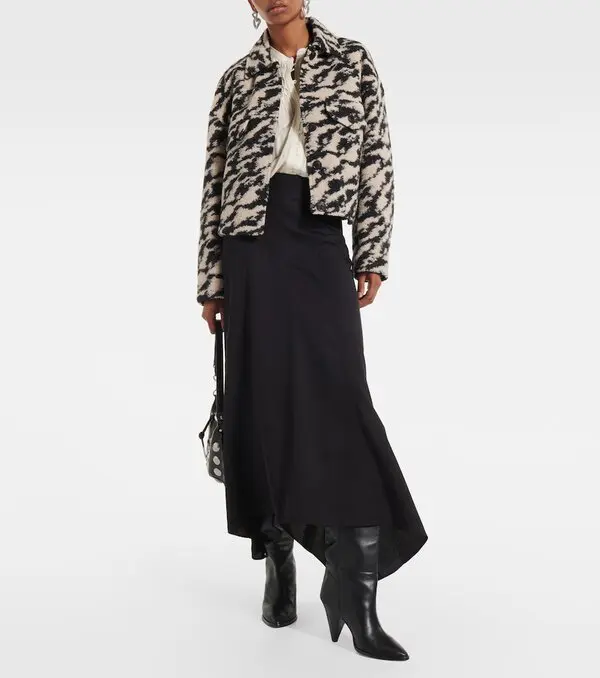 MARANT ETOILE Alona Asymmetric Midi Skirt