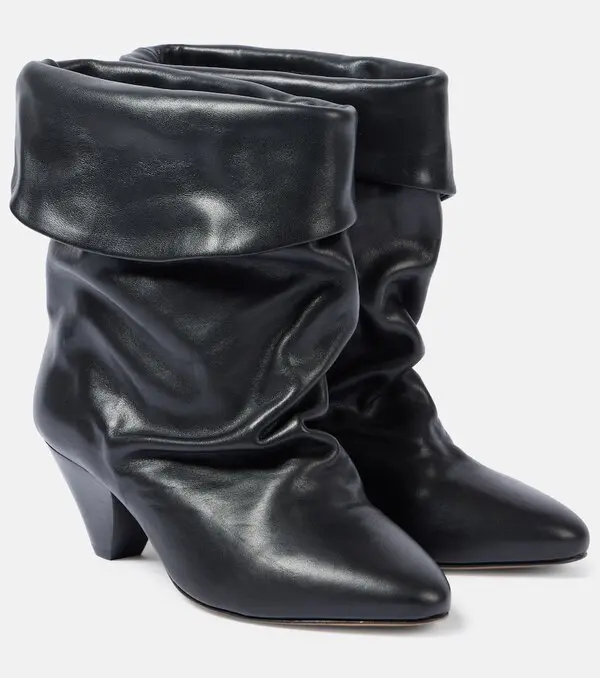 Isabel Marant Étoile Ryska Leather Ankle Boots