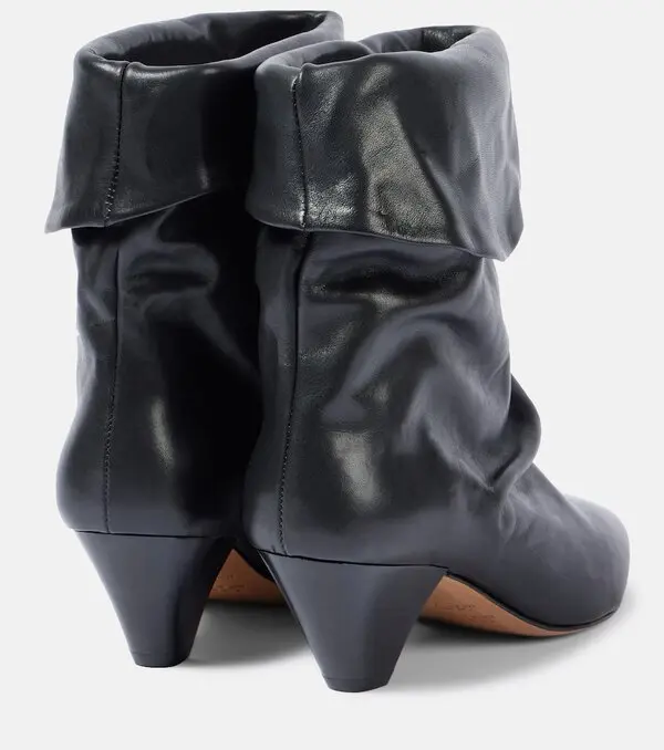 Isabel Marant Étoile Ryska Leather Ankle Boots