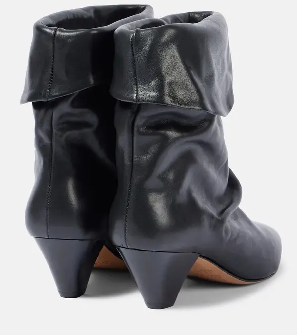 Isabel Marant Étoile Ryska Leather Ankle Boots