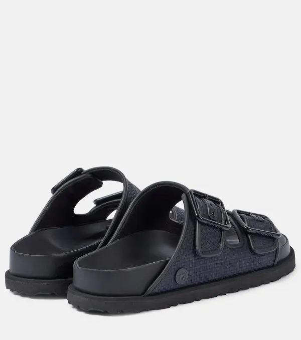 BIRKENSTOCK Arizona Luxe Raffia Sandals