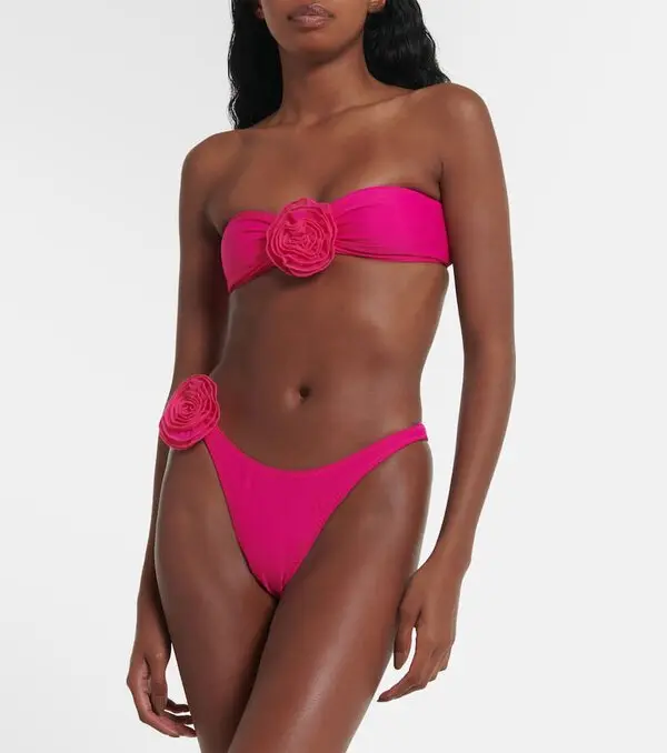 SAME Rose Bandeau Bikini Top - Pink