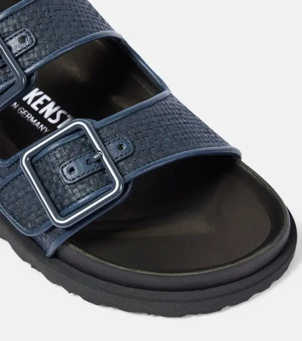BIRKENSTOCK Milano Luxe Raffia Sandals - Blue