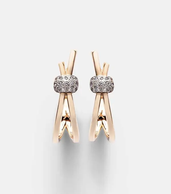 Pomellato Together 18kt Rose Gold Diamond Earrings - Pink