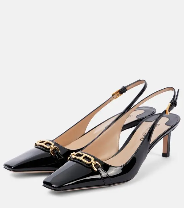 TOM FORD Whitney 55 Patent Leather Slingback Pumps - Black