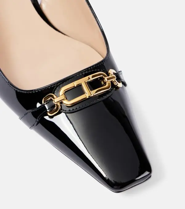 TOM FORD Whitney 55 Patent Leather Slingback Pumps - Black