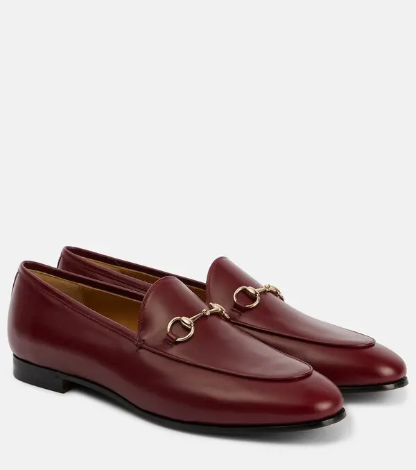 Gucci Jordaan Horsebit Loafers - Red