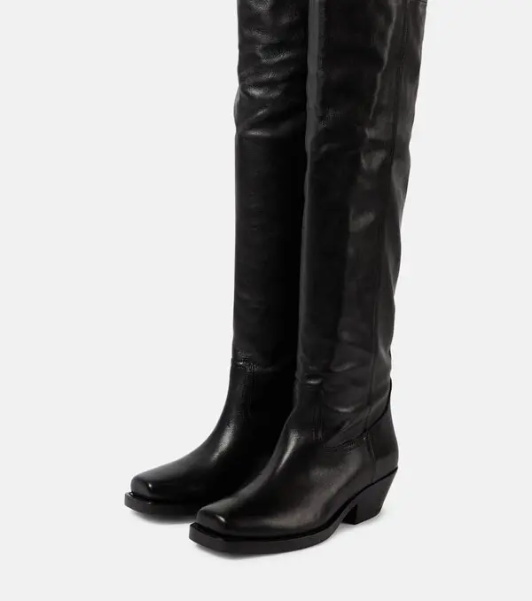 Isabel Marant Amati Leather Knee-high Boots