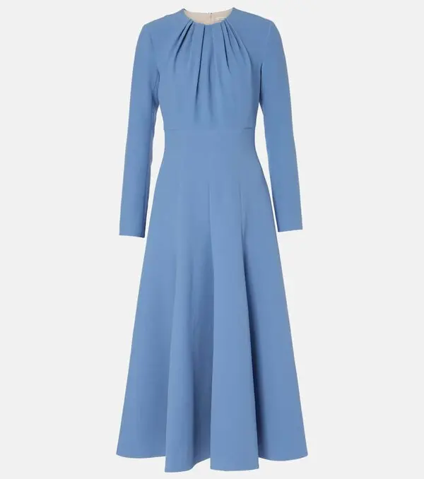 EMILIA WICKSTEAD Belgium Pleated Midi Dress