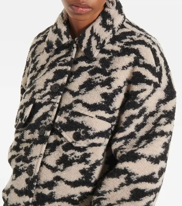 MARANT ETOILE Ferida Printed Wool-blend Jacket - Multicoloured