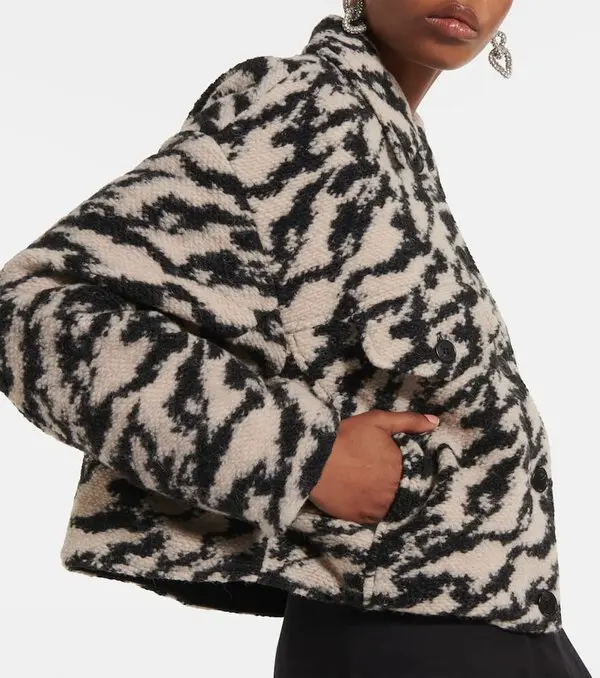 MARANT ETOILE Ferida Printed Wool-blend Jacket - Multicoloured