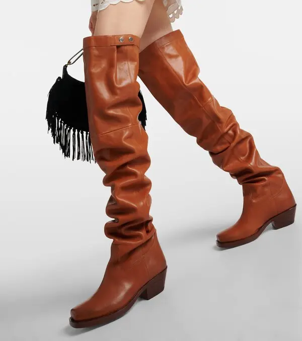Isabel Marant Étoile Amati Leather Over-the-knee Boots