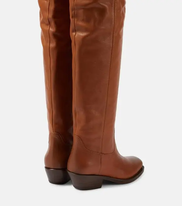 Isabel Marant Amati Leather Over-the-knee Boots