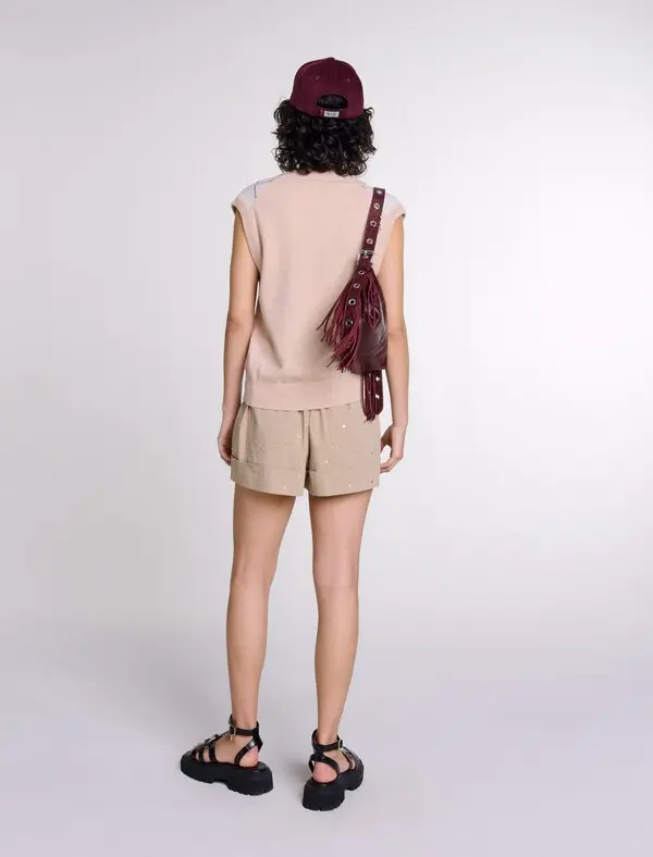 Maje Sleeveless Wool-blend Jumper