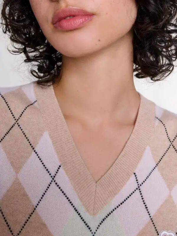 Maje Sleeveless Wool-blend Jumper