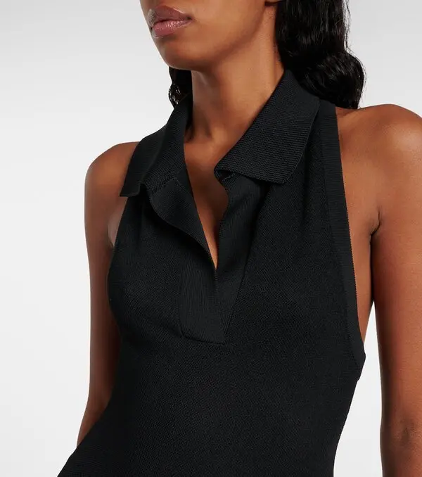 Alaïa Piquet Polo Dress