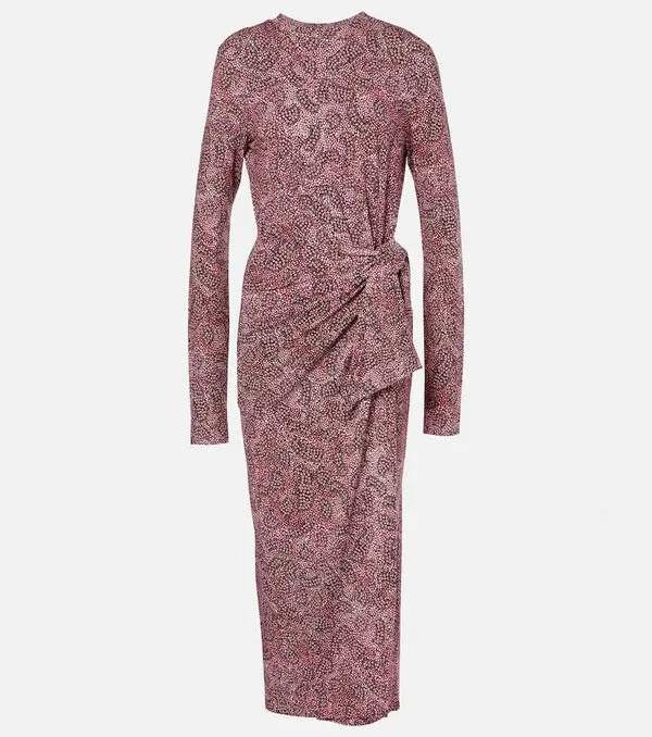 MARANT ETOILE Lisy Jersey Wrap Dress - Multicoloured