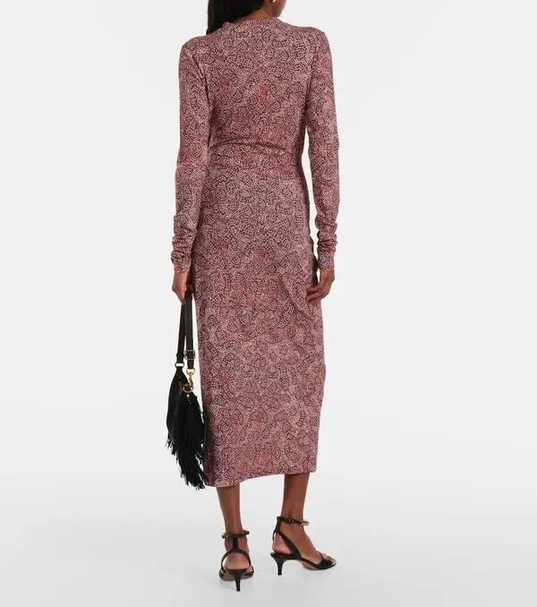MARANT ETOILE Lisy Jersey Wrap Dress