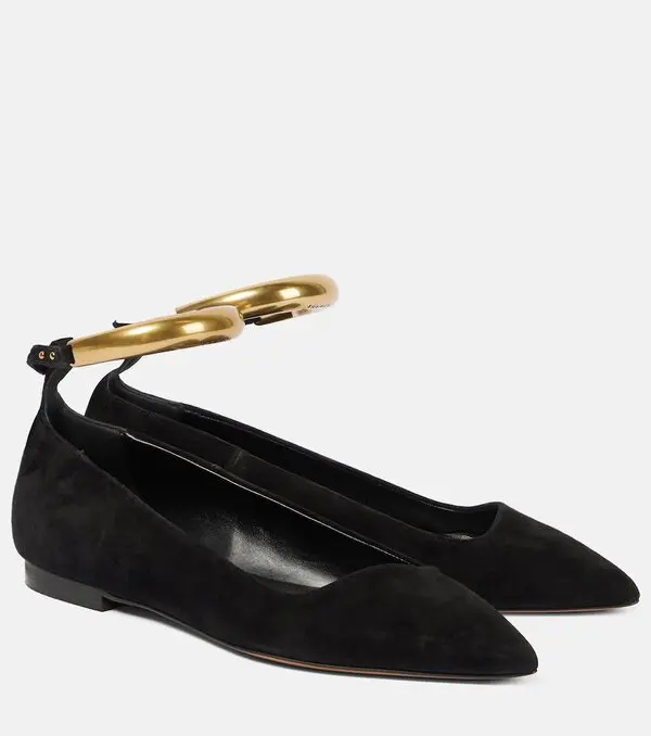 Isabel Marant Étoile Leanor Embellished Ballet Flats