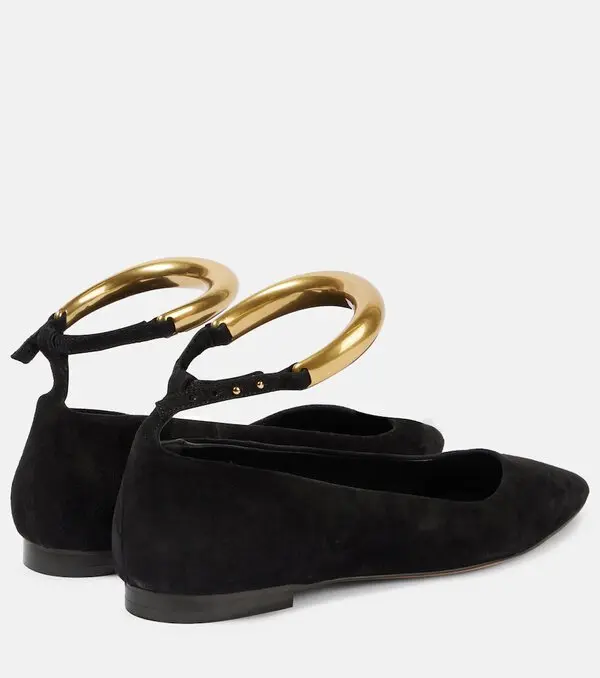 Isabel Marant Étoile Leanor Embellished Ballet Flats