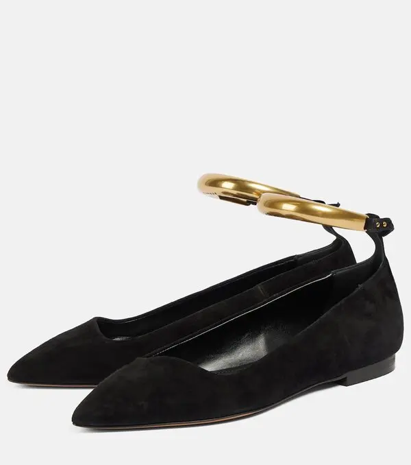 Isabel Marant Étoile Leanor Embellished Ballet Flats
