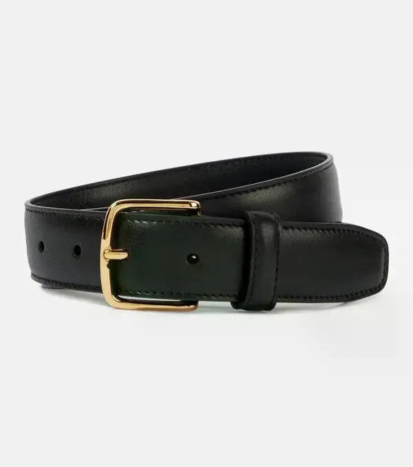 THE ROW Classic Leather Belt - Black