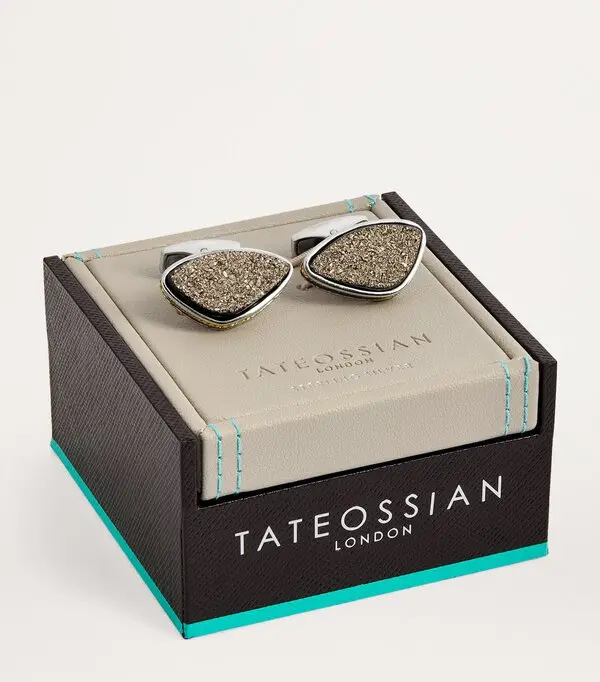 Tateossian Sterling And Drusy Cufflinks