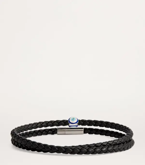 Tateossian Recycled Corn Cable Evil Eye Bracelet