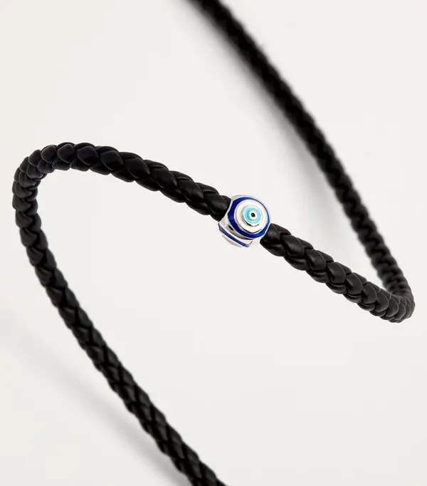 Tateossian Recycled Corn Cable Evil Eye Bracelet