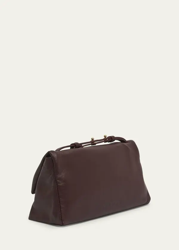 Dries Van Noten Large Pillow Leather Shoulder Bag - Pistache