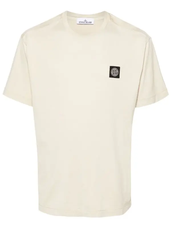 Stone Island Compass-patch Cotton T-shirt
