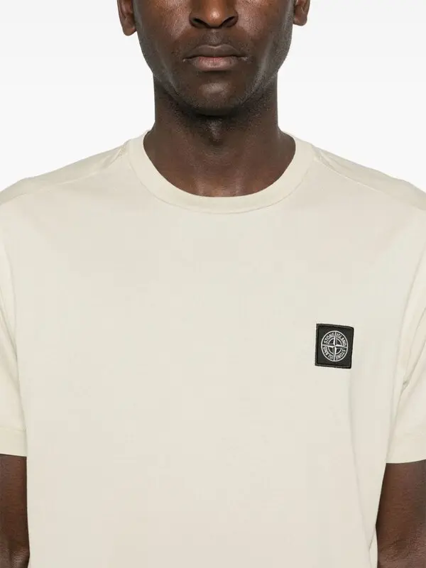 Stone Island Compass-patch Cotton T-shirt