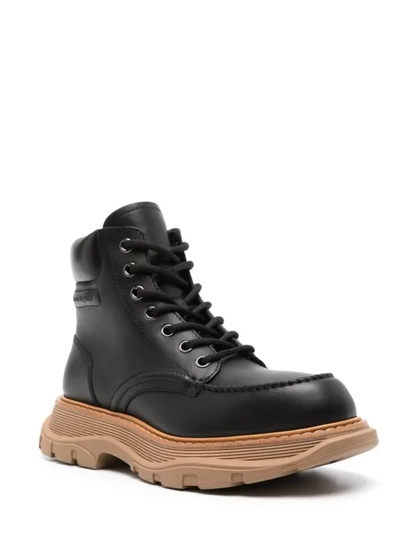 Alexander McQueen Leather Ankle Boots