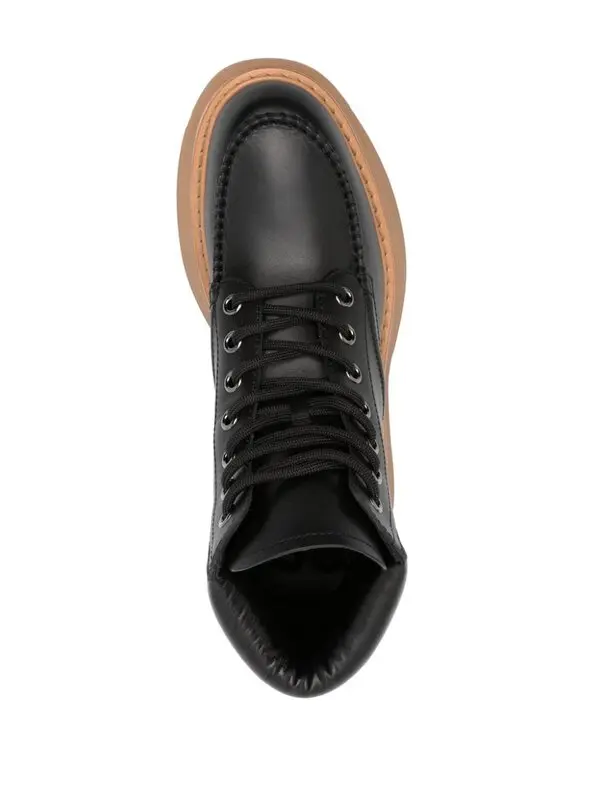 Alexander McQueen Leather Ankle Boots