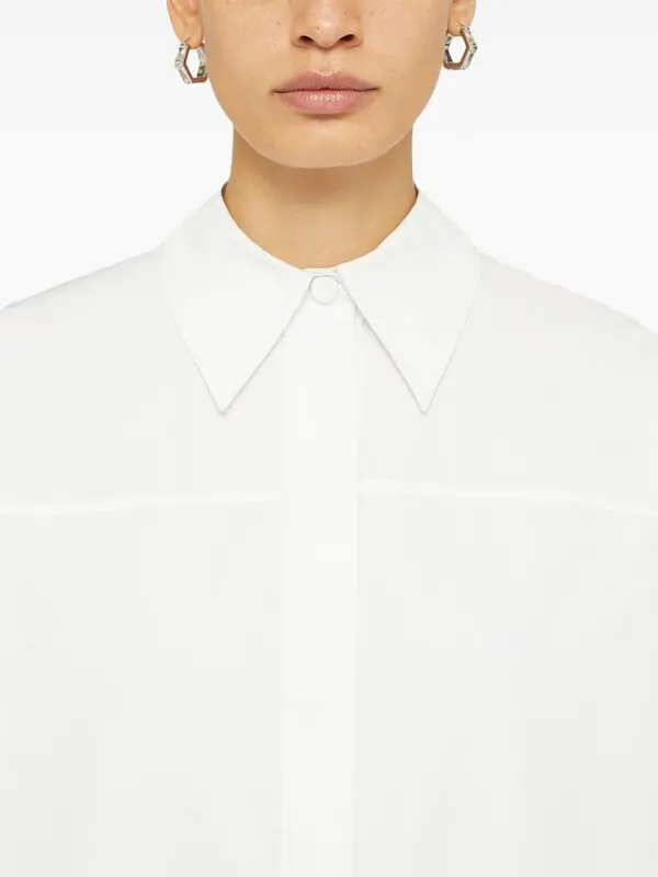JIL SANDER Long-sleeve Shirt Dress - White