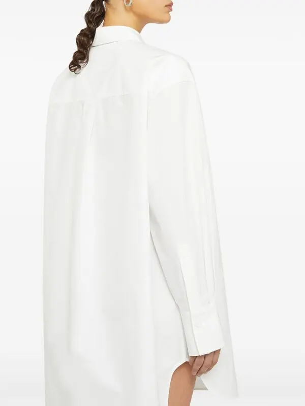 JIL SANDER Long-sleeve Shirt Dress - White