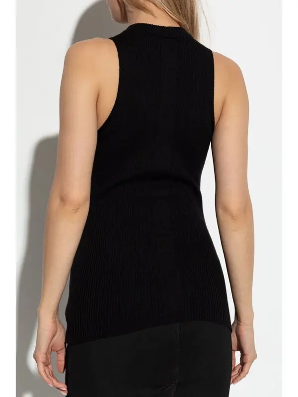 Rick Owens Porterville Ribbed Tank Top - Black
