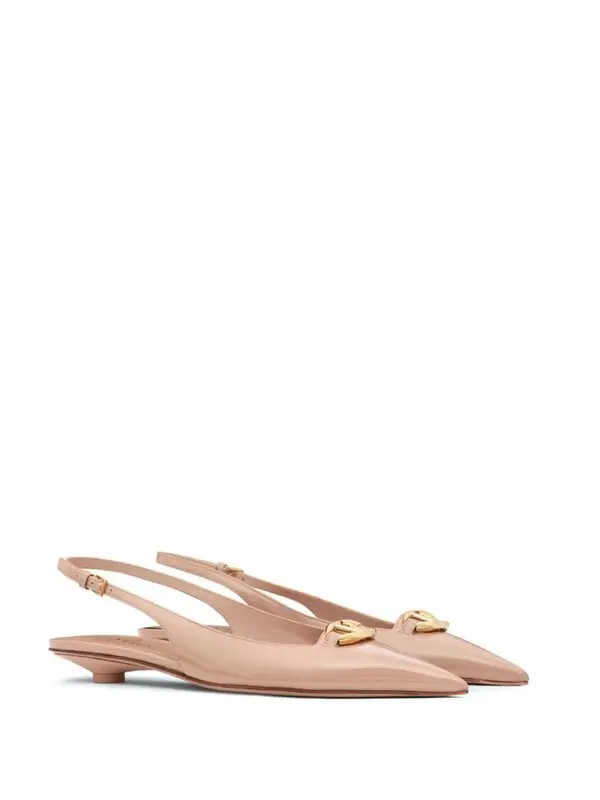 Valentino Garavani 20mm Vlogo The Bold Edition Ballet Flats - Pink