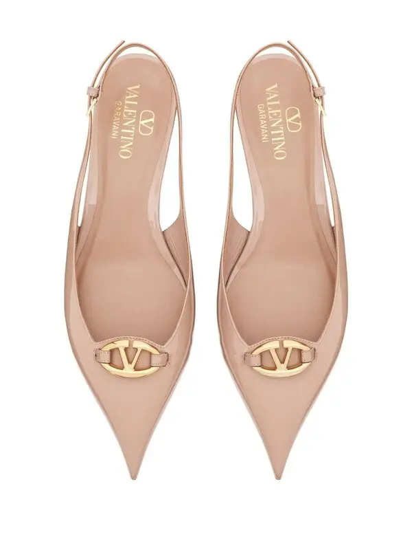 Valentino Garavani 20mm Vlogo The Bold Edition Ballet Flats - Pink