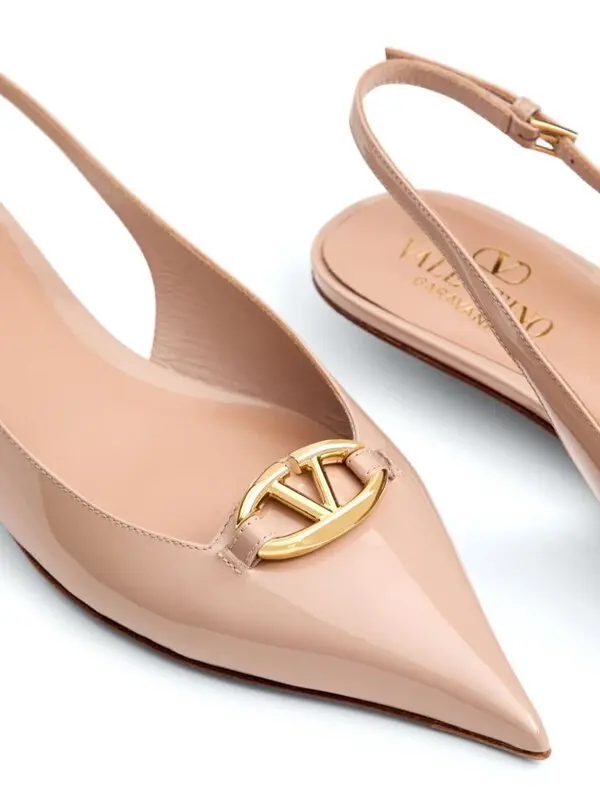 Valentino Garavani 20mm Vlogo The Bold Edition Ballet Flats - Pink