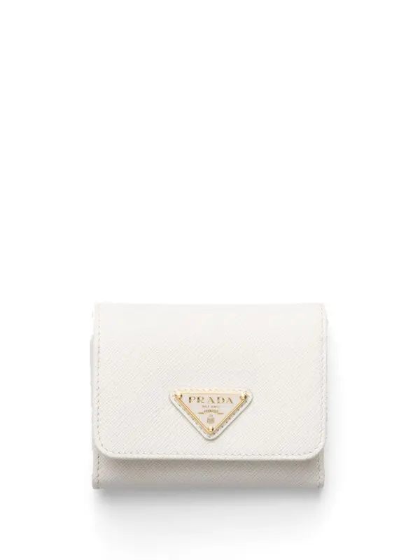 Prada Saffiano Leather Wallet - White