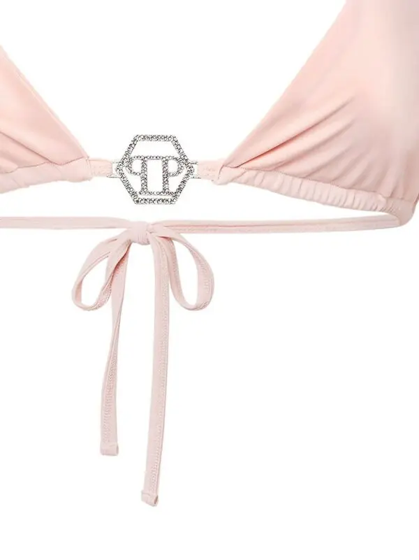 Philipp Plein Logo-plaque Bikini Set - Pink